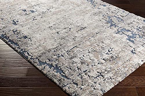 Mark&Day Area Rugs, 9x12 Davos Modern Denim Area Rug, Blue/Grey Carpet for Living Room, Bedroom or Kitchen (9' x 12'1")