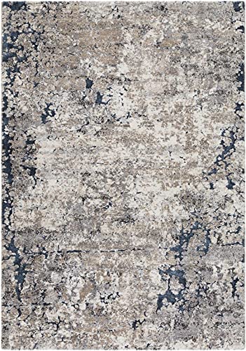 Mark&Day Area Rugs, 9x12 Davos Modern Denim Area Rug, Blue/Grey Carpet for Living Room, Bedroom or Kitchen (9' x 12'1")