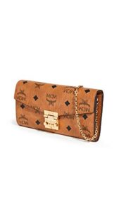 mcm women’s patricia mini bag, cognac, brown, one size