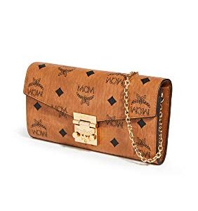 MCM Women's Patricia Mini Bag, Cognac, Brown, One Size