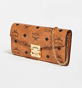 MCM Women's Patricia Mini Bag, Cognac, Brown, One Size