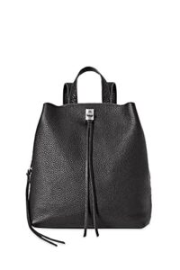 rebecca minkoff womens darren md backpack, black, one size us