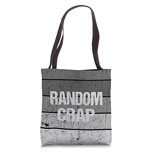 Funny Vintage Retro Shades Grey Stripe Random Crap Tote Bag