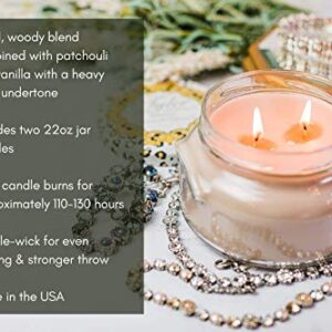 Tyler Candle High Maintenance 2-Pack | 22 oz. Glass Jar Scented Candles | Floral Woody Scents Double-Wick Candles for The Home | Home Fragrance Gift Set Made in USA