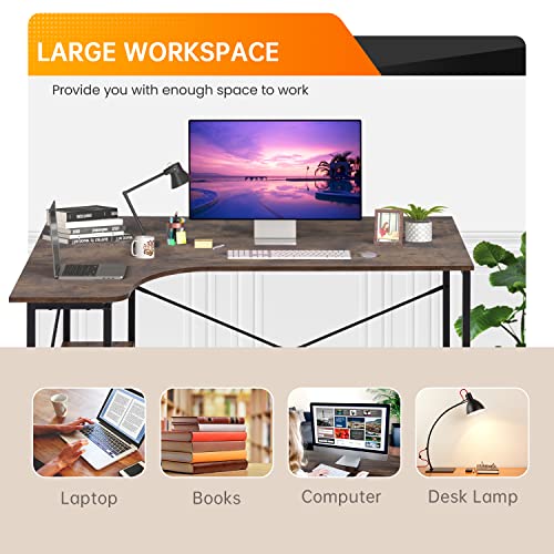 Computer Desk Office Desk Gaming Desk Extra Large 47”x 28.7" Black Modern Student Girl Kids Study PC Simple Executive Table Workstation for Small Space