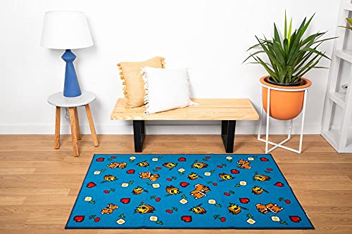 Minecraft Mob Printed Area Rug | Indoor Floor Mat, Accent Rugs For Living Room and Bedroom, Home Decor For Kids Playroom | Video Game Gifts And Collectibles | 60 x 39 Inches