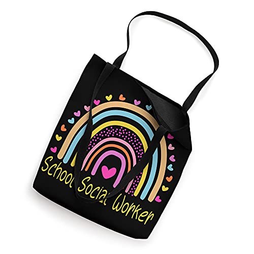 School Social Worker Rainbow Tote Bag