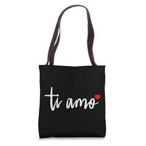 ti amo italiano i love you valentine’s day relationship tote bag