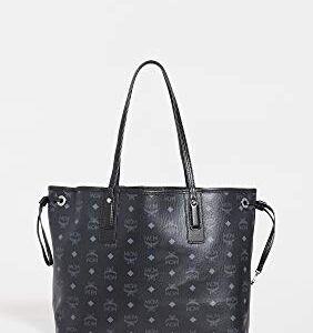 MCM Women's Shopper Tote, Black, One Size