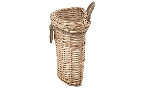 Woven Wicker Hanging Basket Door Hanging Basket Wall Decorations for Home Garden Farmhouse (original)