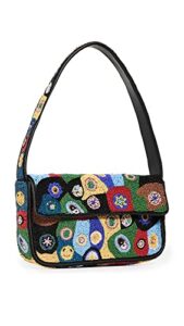 staud women’s tommy bag, milliefiori black, one size