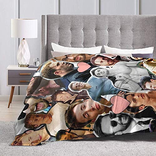 Chris Evans Gifts for Women Throw Blankets Baby Warm ,for Sofa, Bed,Living Room, Durable Home Decor Flannel Blanket for Adult and Kids (60"x50")