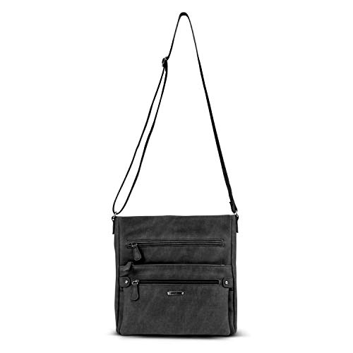 MultiSac Lorraine Women's Crossbody Bag, Black (Heirloom)