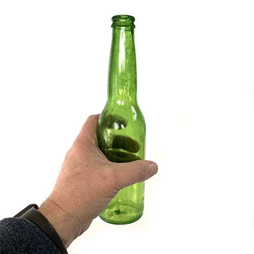 NewRuleFX Brand SMASHProps Breakaway Beer Bottle Prop Value 6 Pack - Dark Green Translucent - Dark Green Translucent