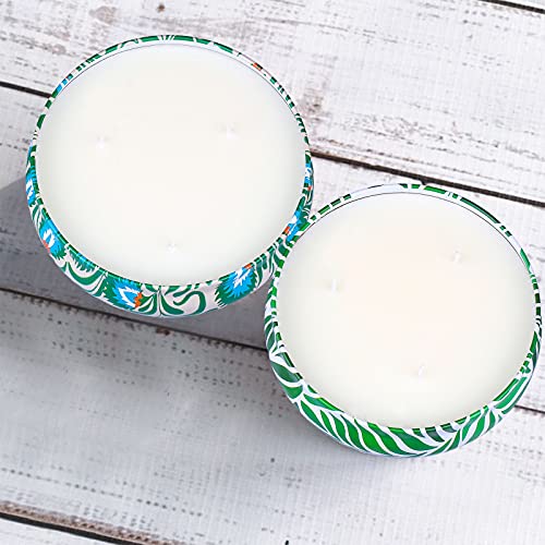 Citronella Candles Outdoor Large 3 x 14oz, 240 Hours Burning Time 3-Wicks Soy Wax Jar Candles for Home Patio Yard Garden Balcony Backyard