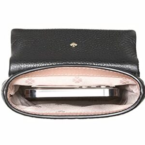 Kate Spade New York Roulette Pebbled Leather North/South Crossbody Black One Size