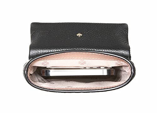 Kate Spade New York Roulette Pebbled Leather North/South Crossbody Black One Size