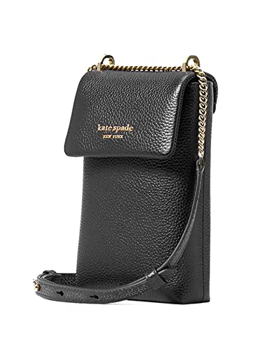 Kate Spade New York Roulette Pebbled Leather North/South Crossbody Black One Size