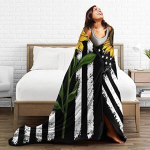 Coolim Sunflower Gifts Blankets for Women, Sunflower Throw Blankets for Womens, Fleece Throw Blankets 50x60 in, Gifts for My Wife Girlfriend Mom Birthday (Sunflower Throw Blankets, 60"×50“)