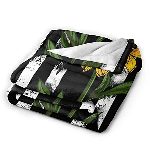 Coolim Sunflower Gifts Blankets for Women, Sunflower Throw Blankets for Womens, Fleece Throw Blankets 50x60 in, Gifts for My Wife Girlfriend Mom Birthday (Sunflower Throw Blankets, 60"×50“)