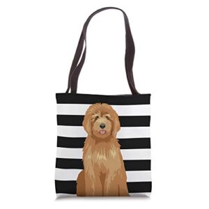 labradoodle dog lover gift tote bag