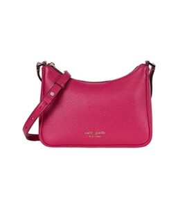 kate spade new york bradley pebbled leather medium crossbody anemone pink one size