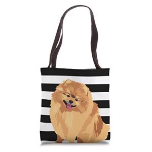 pomeranian dog lover gift tote bag