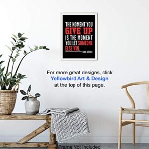 Inspirational Quote - Unique Gift for LA Lakers Fan, Boys, Men, Teens - Motivational Wall Decor, Art Decorations for Office, Bedroom, Living Room - 8x10 UNFRAMED Basketball Poster Print