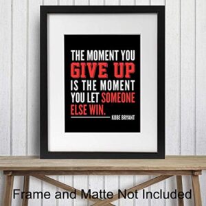 Inspirational Quote - Unique Gift for LA Lakers Fan, Boys, Men, Teens - Motivational Wall Decor, Art Decorations for Office, Bedroom, Living Room - 8x10 UNFRAMED Basketball Poster Print