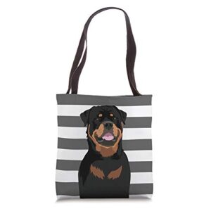 rottweiler dog lover gift tote bag