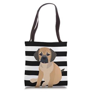 puggle dog lover gift tote bag