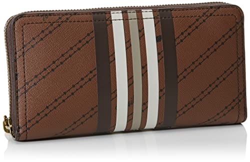 Fossil Women's Logan Faux Leather Wallet RFID Blocking Zip Around Clutch with Wristlet Strap, Print (Model: SL7828199)