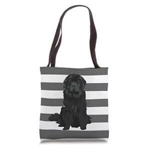 newfoundland dog lover gift tote bag