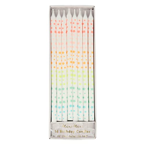 Meri Meri Star Pattern Candles (Pack of 16)