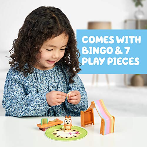 Bluey Bingo's Playroom, with 2.5" Figure, Canopy, Table, Computer, Rug, and Xylophone