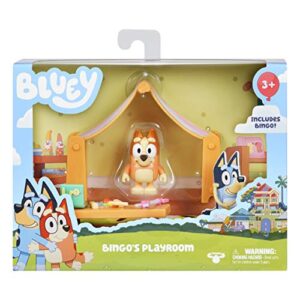 Bluey Bingo's Playroom, with 2.5" Figure, Canopy, Table, Computer, Rug, and Xylophone