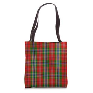 maclean of duart tartan scottish plaid tote bag