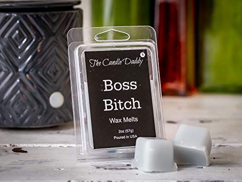 The Candle Daddy Boss Bitch - Apple Maple Bourbon Scent - Maximum Scented Wax Melt Cubes - 2 Ounce Package - Hand Poured in Indiana