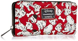 loungefly disney 101 dalmatians 70th anniversary ziparound faux leather wallet