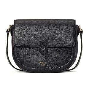 kate spade new york knott medium saddle bag black one size