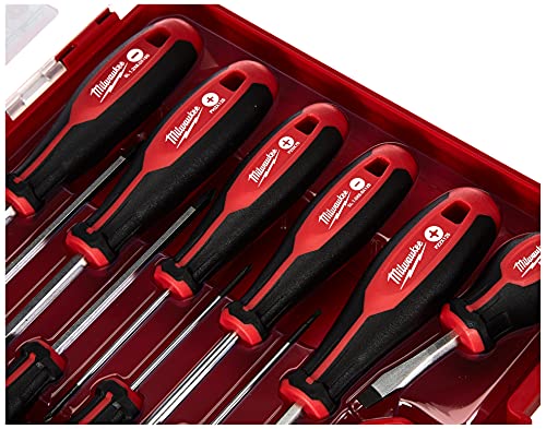 Milwaukee Set of 12 Tri-Lobe Screwdrivers 4932472003,Red