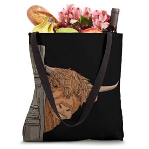 Scottish Highland Cow Gifts Cute Cow Gift Highland Cow Tote Bag