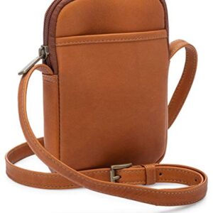 Le Donne Leather Cinder Smartphone Crossbody (Tan)