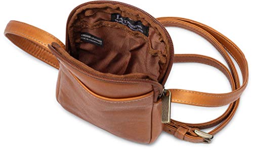 Le Donne Leather Cinder Smartphone Crossbody (Tan)