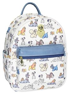 disney dogs saffiano faux leather tote bag mini backpack