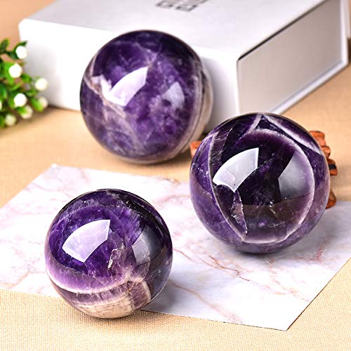 500g Dreamy Amethyst Ball Natural Amethyst Ball Quartz Crystal Gemstone Sphere Home Decor Healing