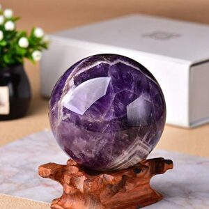 500g Dreamy Amethyst Ball Natural Amethyst Ball Quartz Crystal Gemstone Sphere Home Decor Healing