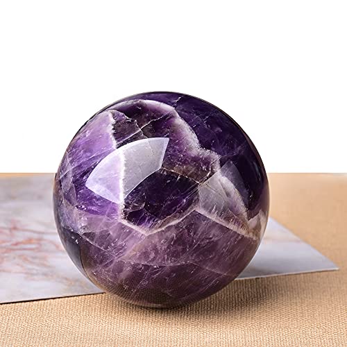 500g Dreamy Amethyst Ball Natural Amethyst Ball Quartz Crystal Gemstone Sphere Home Decor Healing