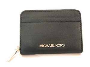 michael kors jet wallet set black leather 12 x 8 x 2.5 cm