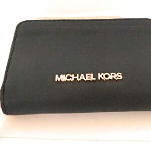 Michael Kors Jet Wallet Set Black Leather 12 x 8 x 2.5 cm